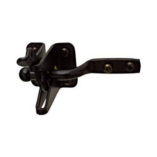 National Hardware N101-121 Gate Latch Self-Locking - Black