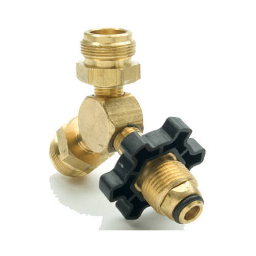 Mr. Heater F271715 Propane Y Male Adapter 2" D Brass/Plastic Excess ...