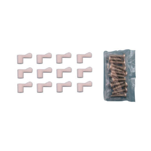 Make-2-Fit PL7773 Window Screen Clip with Screw, Plastic, White