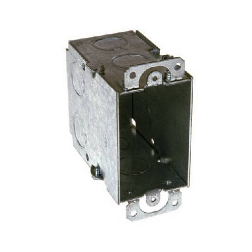 RACO 8590 Electrical Box 18 cu in Rectangle Steel 1 gang Gray Gray