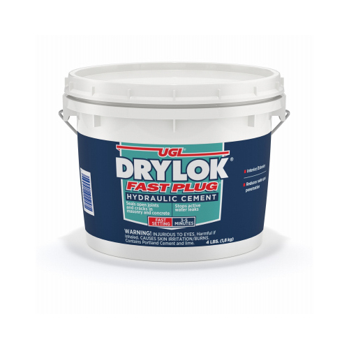 UGL 00917 Fast Plug Series Hydraulic Cement, Gray, Powder, 4 lb