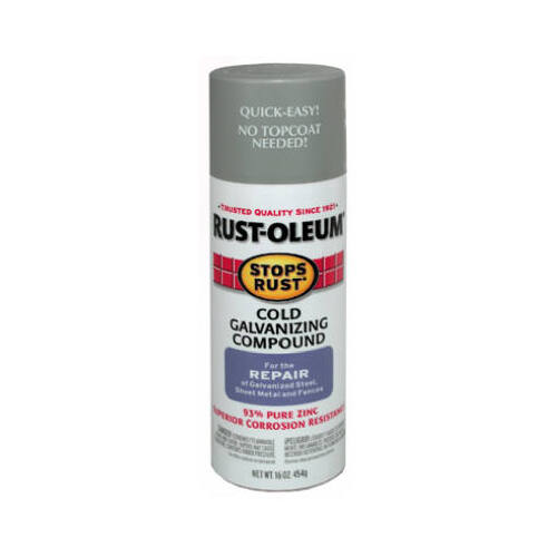 Rust-Oleum 7785-830 STOPS RUST Galvanizing Compound Spray, Gray, Matte ...