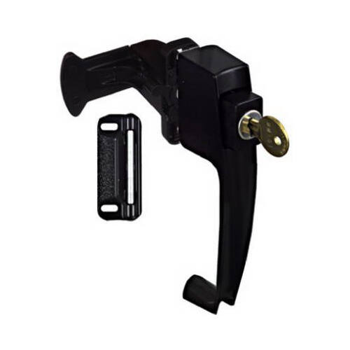 National Hardware N178-376 Push Button Latch Satin Black Cast Metal Satin