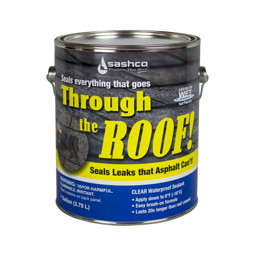 SASHCO 14004 Roof Sealant Through The Roof Clear Elastomeric 1 gal Clear