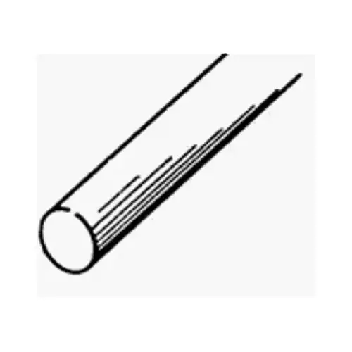K&S 87135 Decorative Metal Rod, 1/8 in Dia, 12 in L, Stainless Steel ...