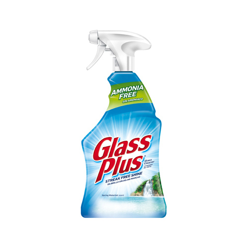 GLASS PLUS 1920089331 Glass and Surface Cleaner, 32 oz Bottle, Liquid ...