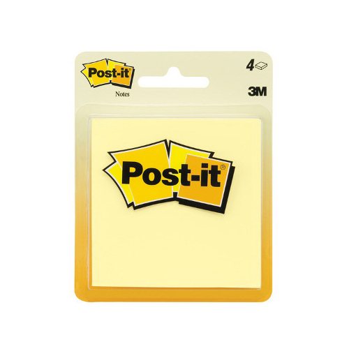 POST-IT 5400 Sticky Note, Canary Yellow, 200-Sheet - pack of 4