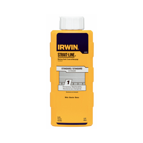 Irwin 64904 Marking Chalk Refill, White, Temporary