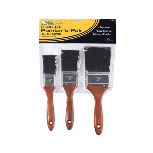 Linzer A225 Paint Brush Set Project Select Assorted in. Flat