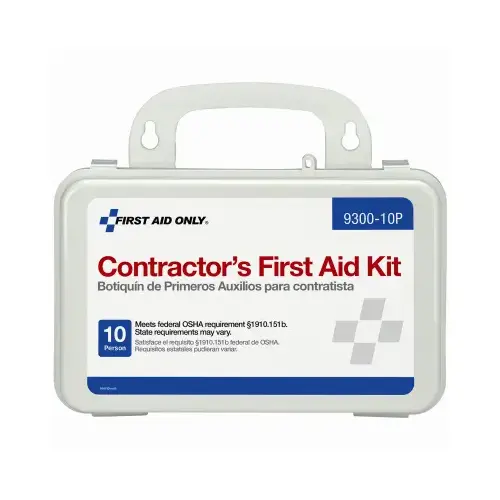 First Aid Only, Inc 9300-10P Contractor's First Aid Kit, 10 Person ...