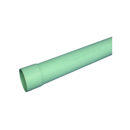 Charlotte Pipe S/M 06006 0600 Sewer Pipe PVC 6" D X 10 ft. L Bell 0 psi