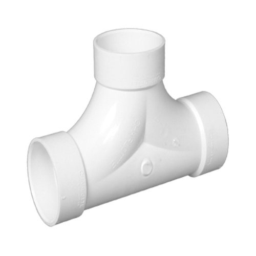 Charlotte Pipe PVC 00448 0800HA Schedule 40 DWV PVC 2-Way Cleanout Tee ...