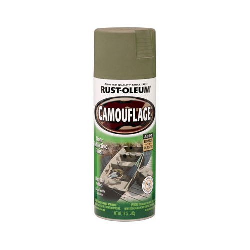 Rust-Oleum 1920830 Camouflage Spray Paint, Ultra Flat, Army Green, 12 ...