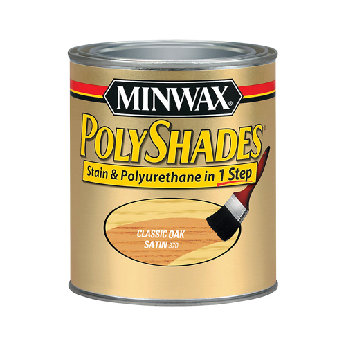 Minwax 213704444 PolyShades 4444 Wood Stain and Polyurethane, Satin ...