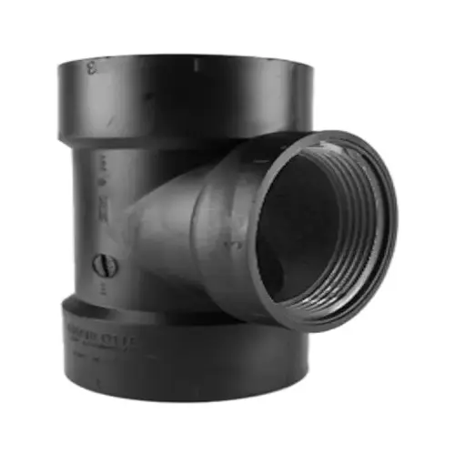 Charlotte Pipe ABS004450600HA ABS/DWV Test Tee Without Cleanout Plug ...