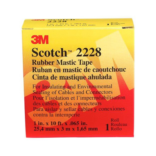3M 50727-BA-5 Rubber Mastic Tape, 1-In. x 10-Ft.