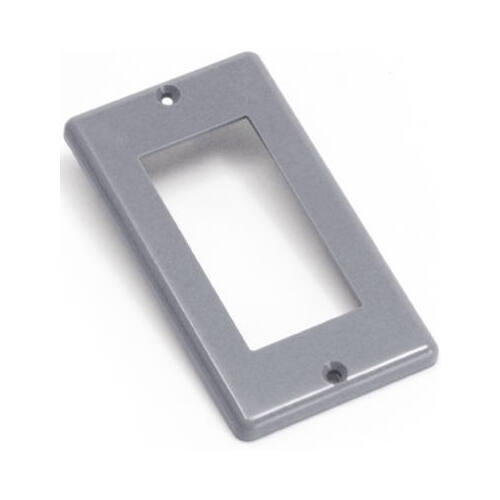 Carlon HB1GF Handy Box Cover, 4-5/16 in L, 2-3/8 in W, Polycarbonate, Gray