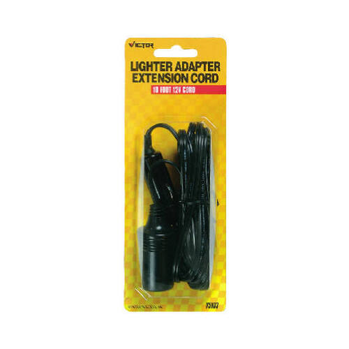 Hopkins 22-5-05103-V Lighter Adapter Extension Cord, 12-Volt, 10-Ft ...