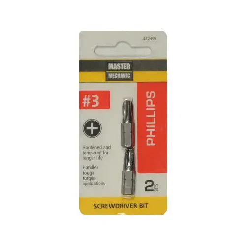 Master Mechanic 442459 #3 Phillips Insert Bit Tip Pair Buy Now