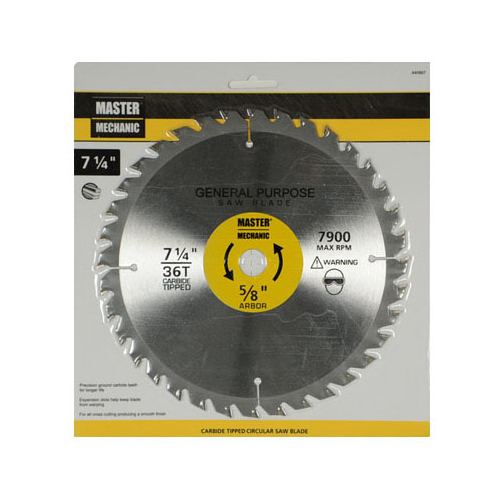 Master Mechanic 440867 Smooth-Cut Combo Circular Saw Blade, 36-Tooth x ...