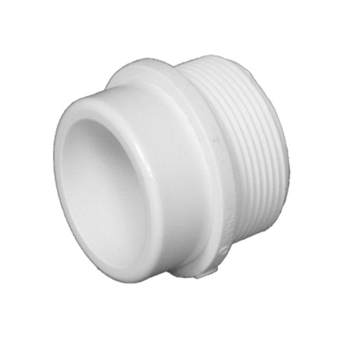 Charlotte Pipe PVC 00111 1000HA Schedule 40 DWV PVC Adapter, White, 2 ...