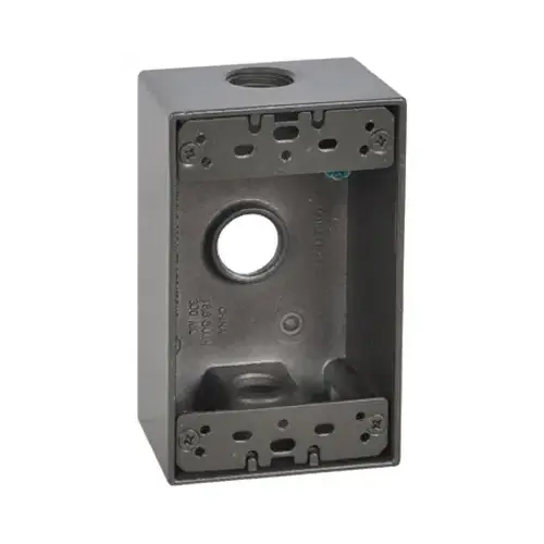 HUBBELL ELECTRICAL PRODUCTS FSB50-3-BR Weatherproof 1 Gang Rectangular ...