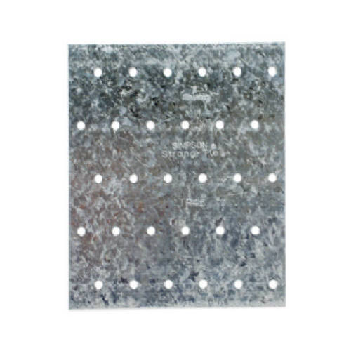 Simpson Strong-Tie TP45 Tie Plate, 20 Gauge, Galvanized Steel, 30 Holes ...