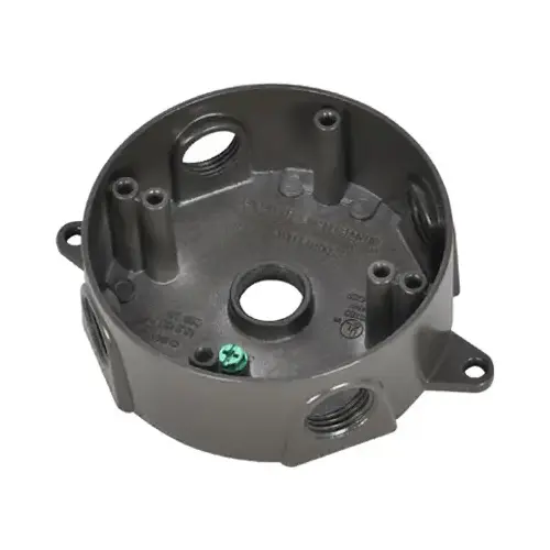 HUBBELL ELECTRICAL PRODUCTS BRD-4-BR Bronze Weatherproof Round Outlet ...