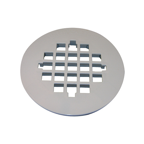 LARSEN SUPPLY CO., INC. 03-1257 Snap-In Style Shower Drain Grate, White ...