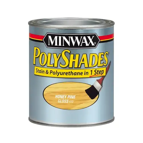 MINWAX COMPANY, THE 61410 Gloss Honey Pine Polyshades Wood Stain, Qt ...