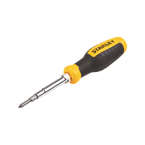 Stanley STHT60083 68-012 Screwdriver, 7-3/4 in OAL, Rubber Handle