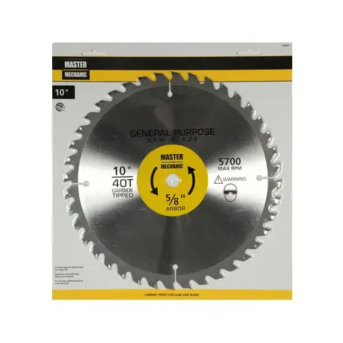 Master Mechanic 440891 Smooth-Cut Combo Circular Saw Blade, 40-Tooth x ...