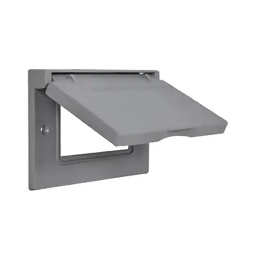 HUBBELL ELECTRICAL PRODUCTS 1C-GH Weatherproof Horizontal GFI Flip ...