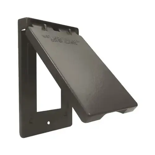 HUBBELL ELECTRICAL PRODUCTS 1C-GV-BR Weatherproof Vertical GFI Flip ...