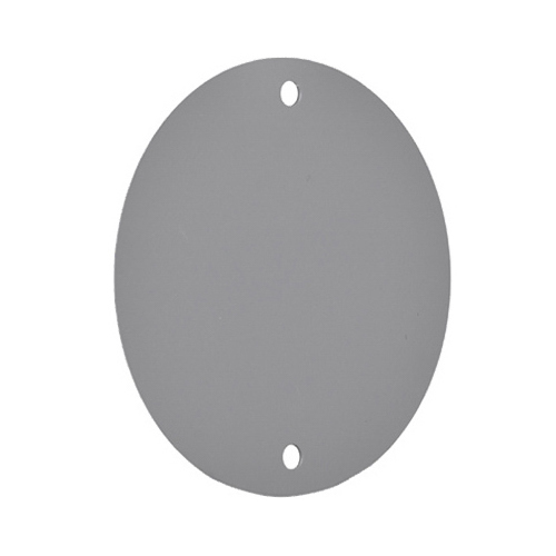 HUBBELL ELECTRICAL PRODUCTS RBC-4 Weatherproof Round Blank Cover, Gray