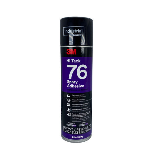 3M 30026 76 Series Spray Adhesive, 24 oz Aerosol Can, Aerosol, Clear ...