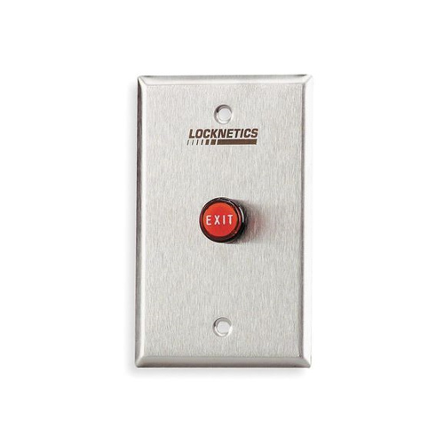Schlage 701RDEXILL SPDT Momentary Red Push Button with Illuminated ...