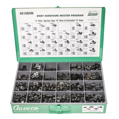 AUVECO 6616BHM BHM ASST. (J-NUTS, SPRING TYPE U-NUTS & EXTRUDED U-NUTS ...