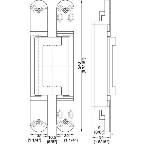 Hafele 924.19.451 Concealed Hinge, TECTUS TE 640 3D 156 concealed, 3D ...