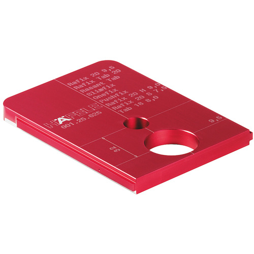 Hafele 001.25.625 Red Jig, Drill Guide for Rafix 20 anodized aluminum ...