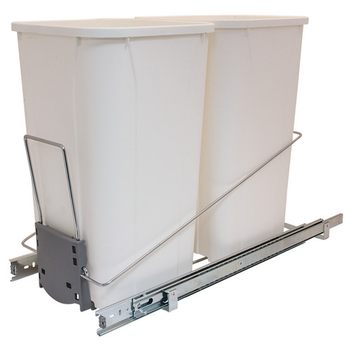 Hafele 503.88.972 Wire Waste System, Bottom Mount Frame with Double ...