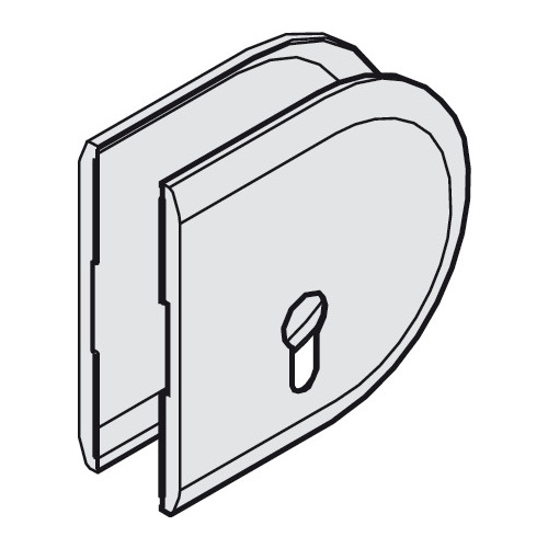 Hafele 941.24.124 Cover Cap, for Lock (profile cylinder) rounded Lock ...