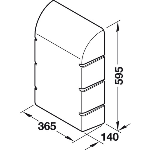 Hafele P-00856661 Hafele Ironfix Ironing Board, Wall-Mounted Rotates ...