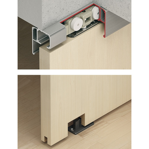 Hafele 941.62.010 Sliding Door Hardware, Slido D-Line11 160C Set for 1 ...