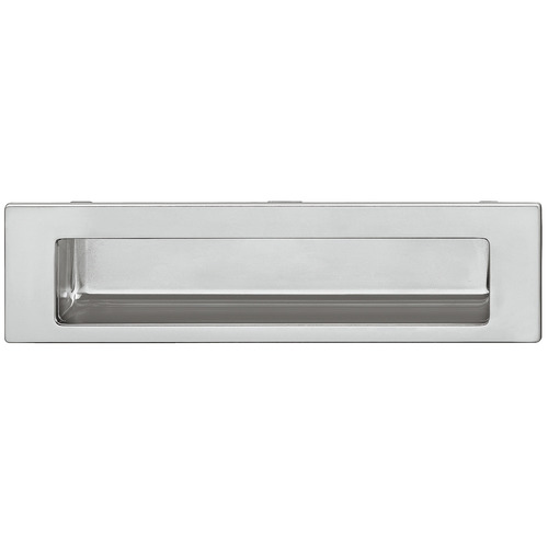 Hafele 106.59.410 Inset Handle, Zinc alloy, rectangular matt chrome ...