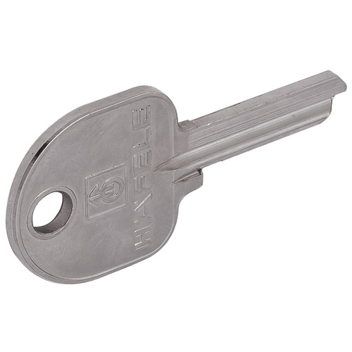 Hafele 209.99.044 Key Blanks, for H Series Steel bright Nickel