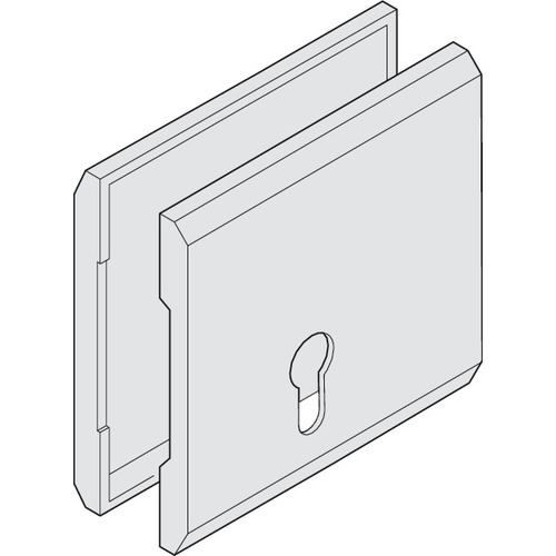 Hafele 941.24.229 Cover Cap, for Lock (profile cylinder) rectangular ...