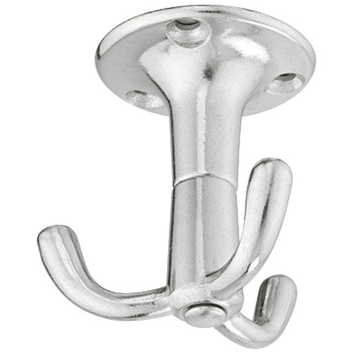 Hafele 846.52.808 Triple Ceiling Hook, Aluminum, 3 Hook Rotating, Depth ...