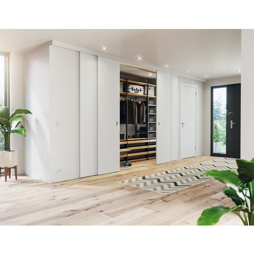 Hafele 940.41.002 Sliding Door Hardware, HAWA Telescopic 40/4, set Top ...