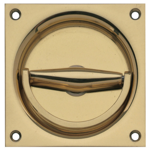 Hafele 910.60.108 Flush Ring Pull Handle, Brass Polished Finish Nickel ...